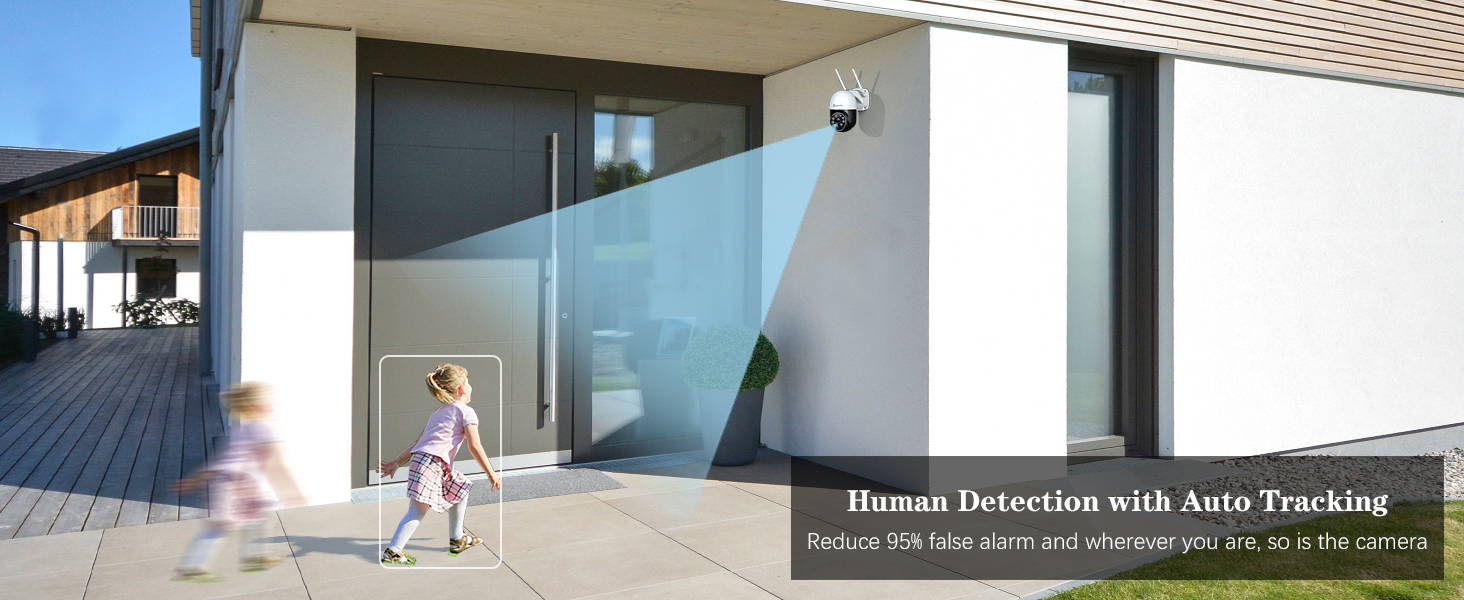 5MP Security Camera With 2.4G/5GHz Dual Band WiFi and 24/7 monitoring ...